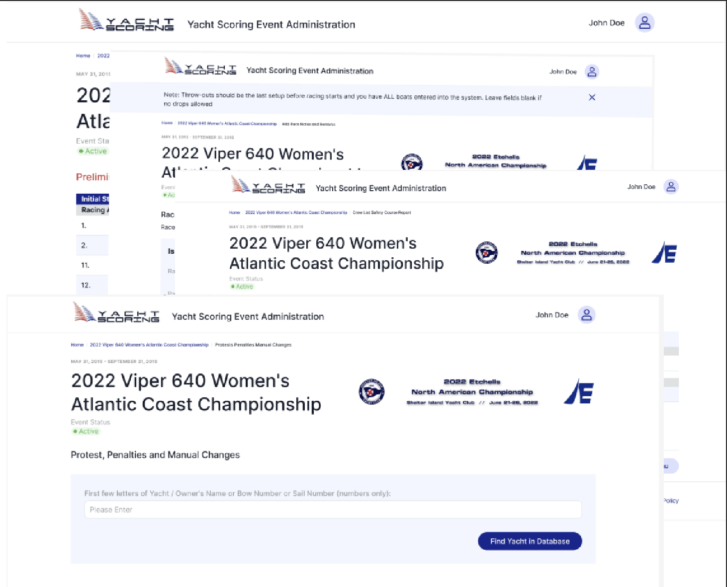 Yacht Scoring - A complete web based regatta management, administration ...